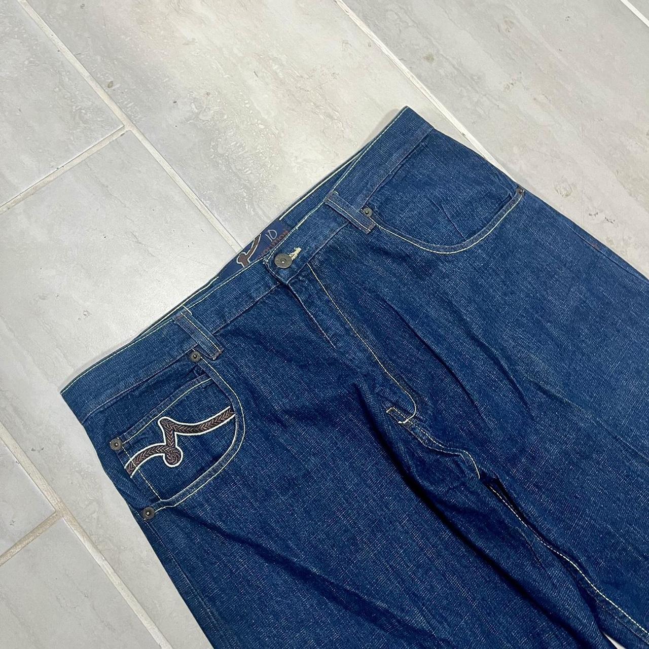 VINTAGE Evolution in Design Jeans Mens 40x32 Blue... - Depop