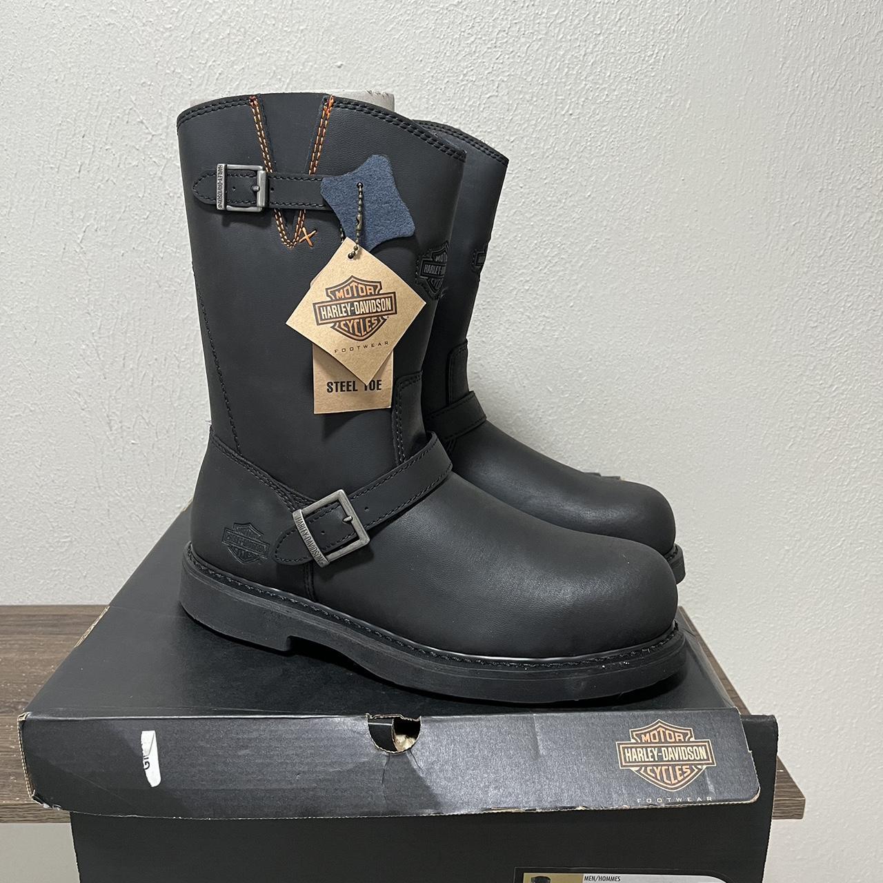 Harley Davidson Men's Jason ST Steel Toe Work Boots... - Depop