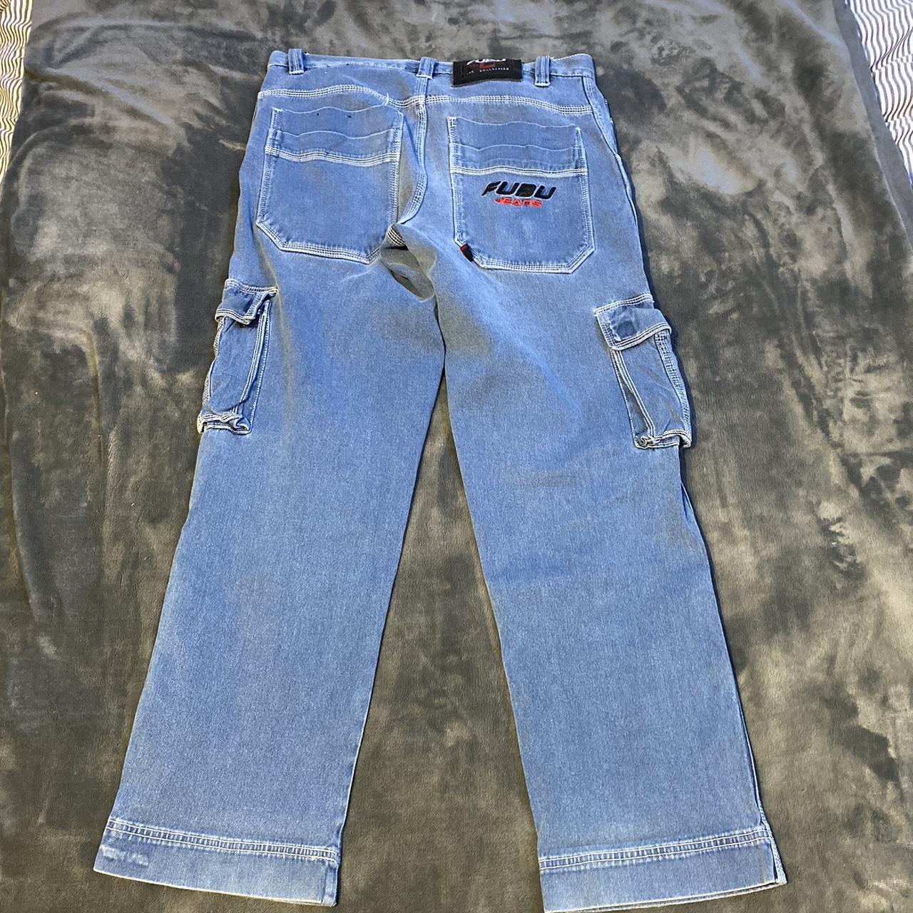 Vintage fubu cargo jeans - Depop
