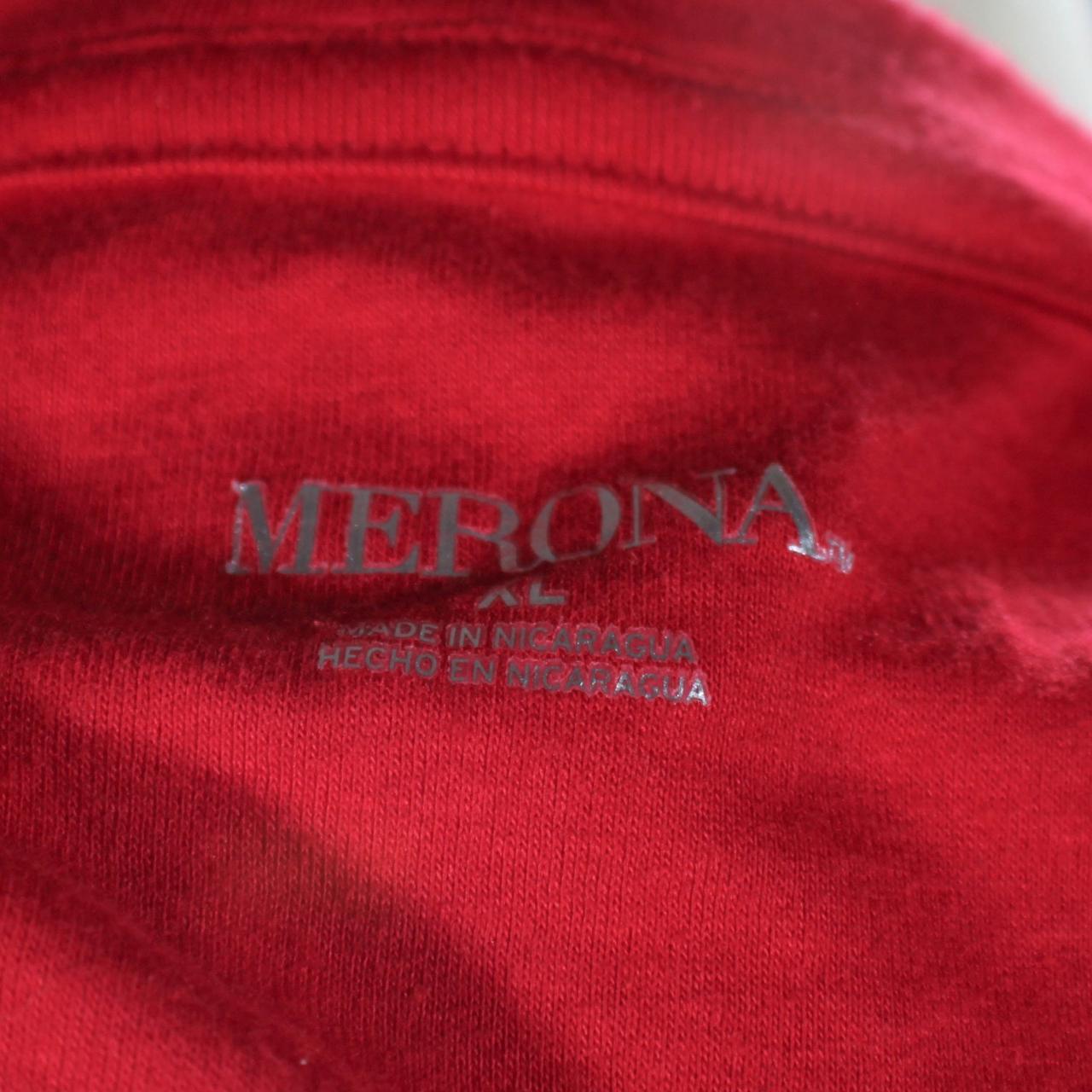 NWT Merona Brand Red V Neck Women's Tee Shirt Size... - Depop