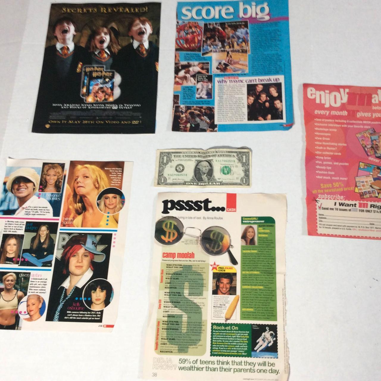 Early 2000s Y2K Magazine Picture Clippings.... - Depop