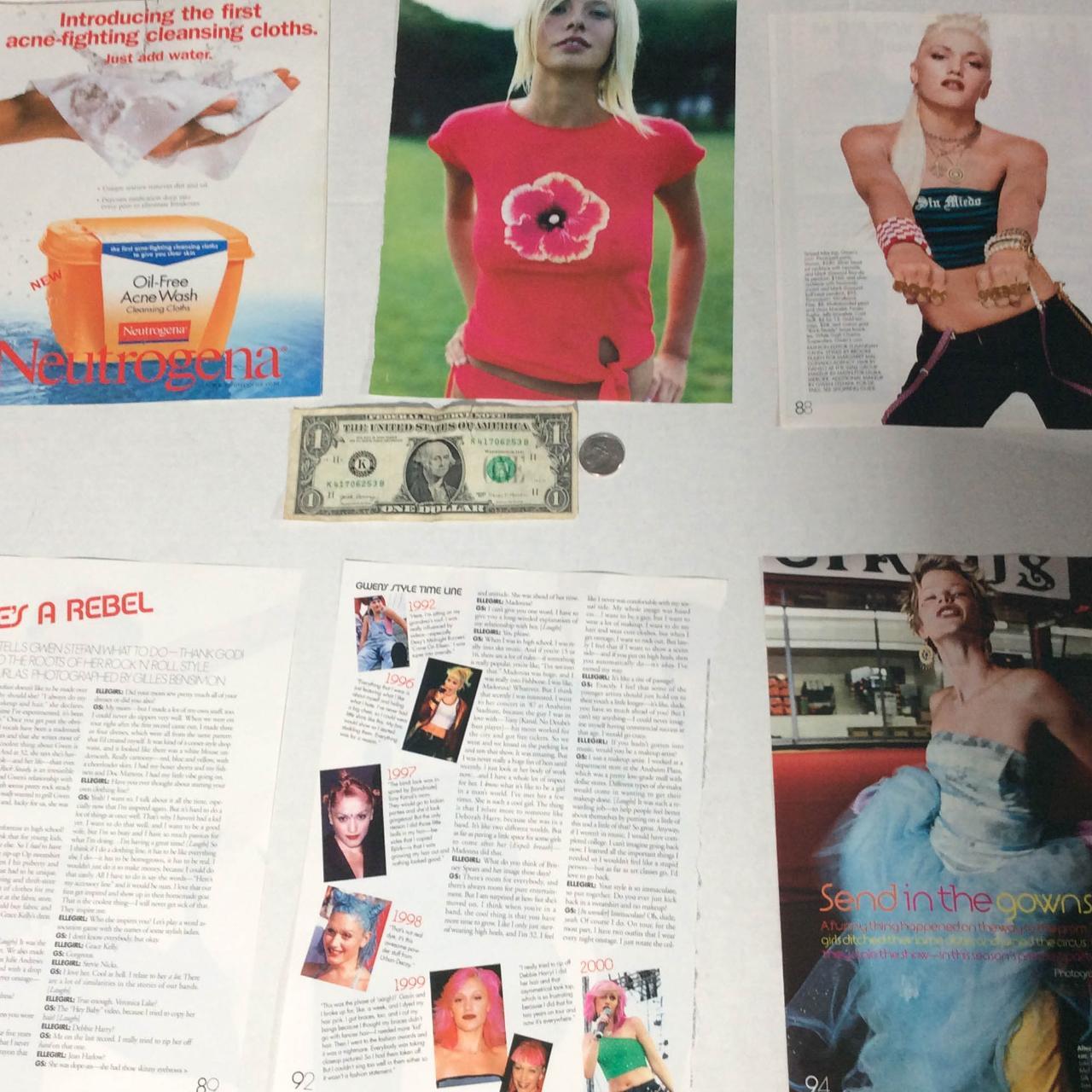 Early 2000s Y2K Magazine Picture Clippings. Gwen... - Depop