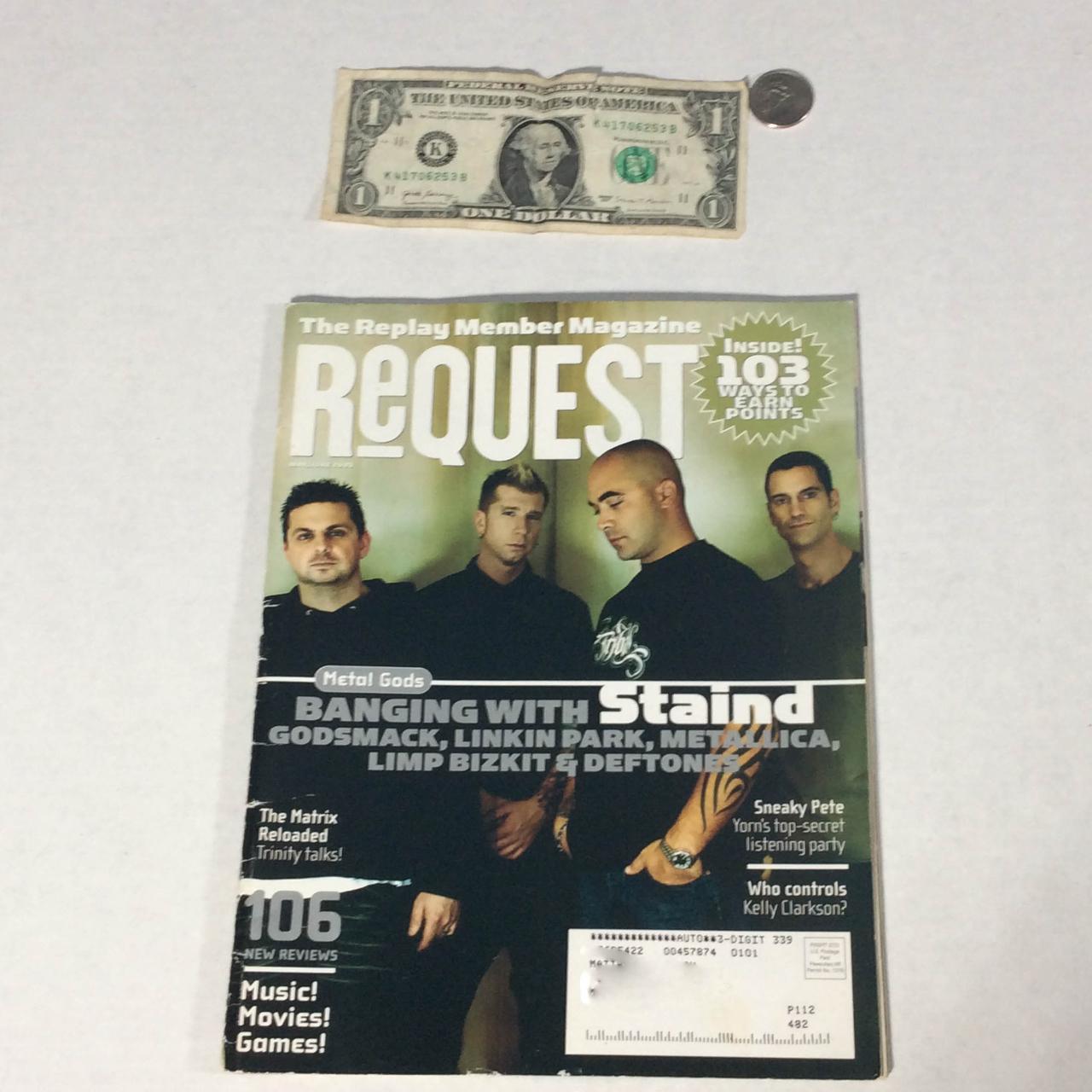 Early 2000s Y2K Magazine Picture Staind Band... - Depop
