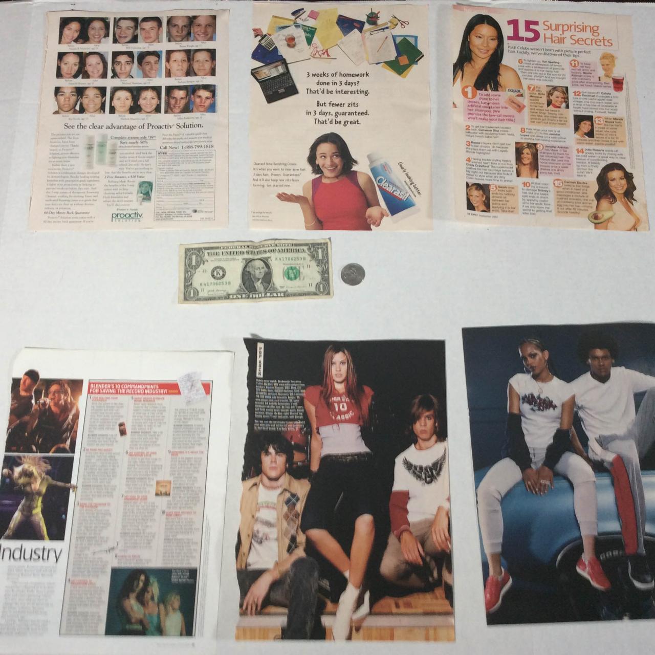 Vintage late 90s Early 2000s Y2K Magazine Picture... - Depop