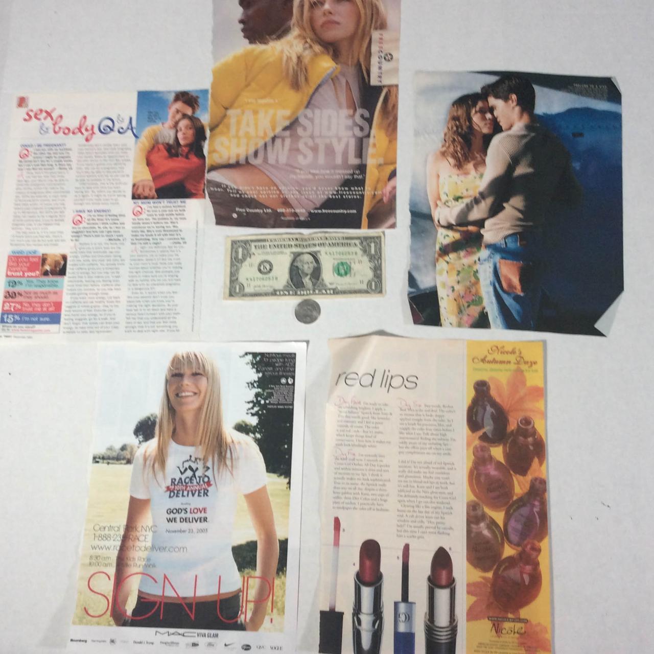 Vintage late 90s Early 2000s Y2K Magazine Picture... - Depop