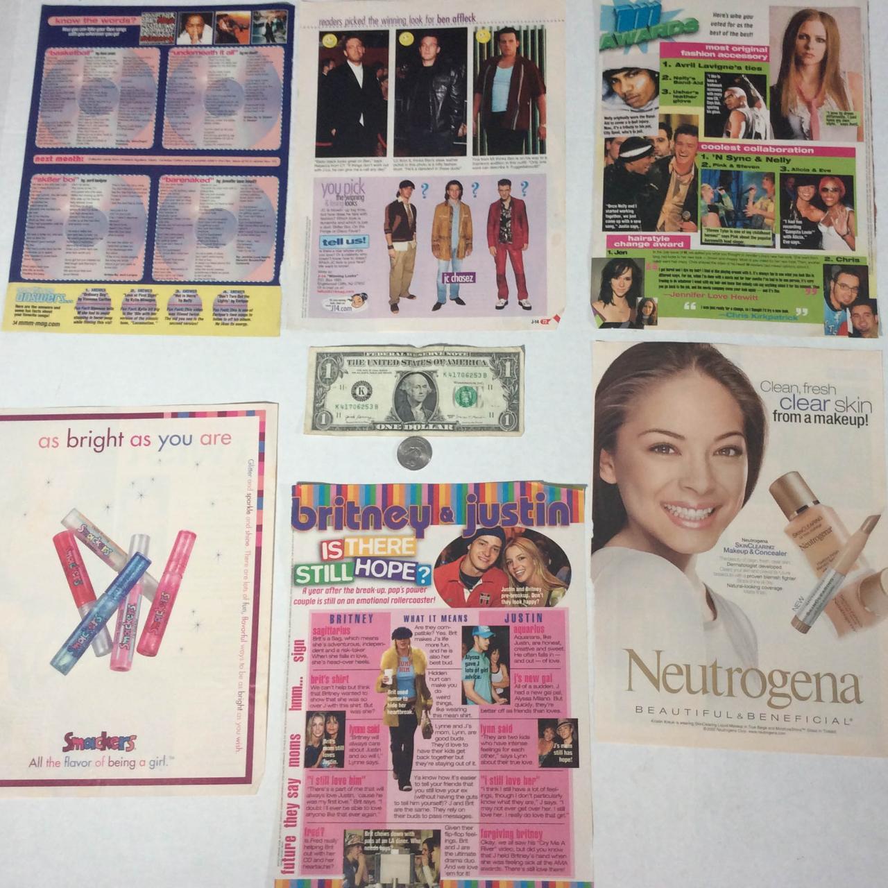 Vintage late 90s Early 2000s Y2K Magazine Picture... - Depop