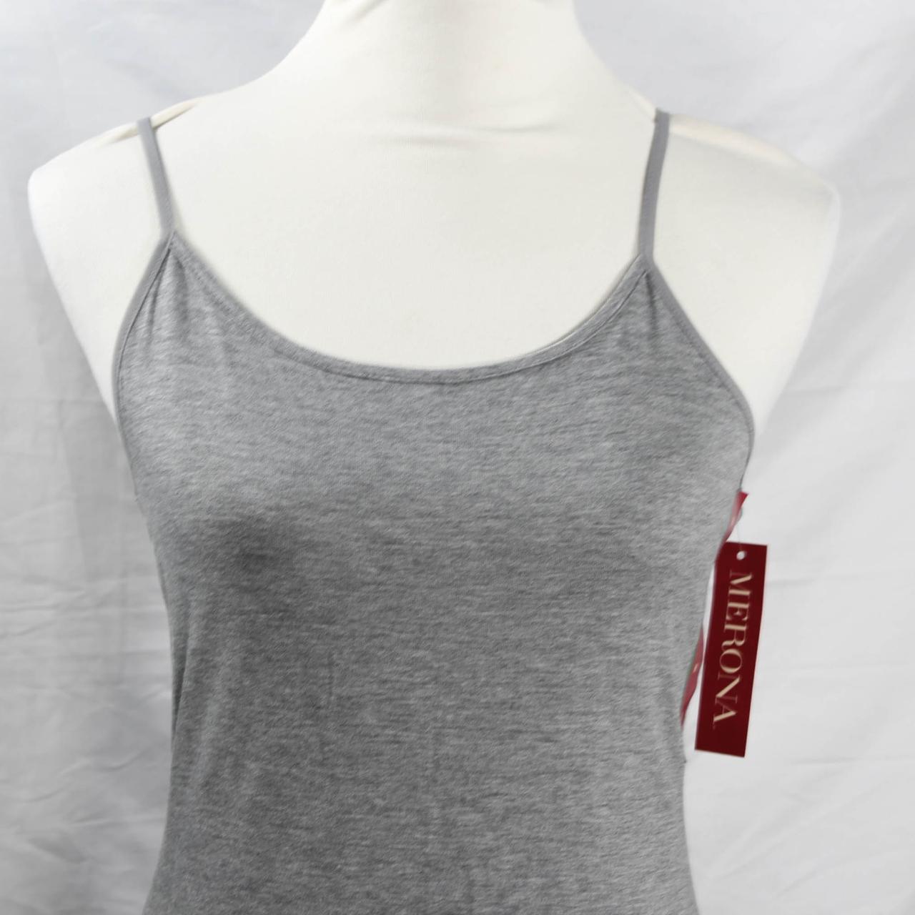 NWT Heather Gray Cami Tank Top By Merona Looking... - Depop