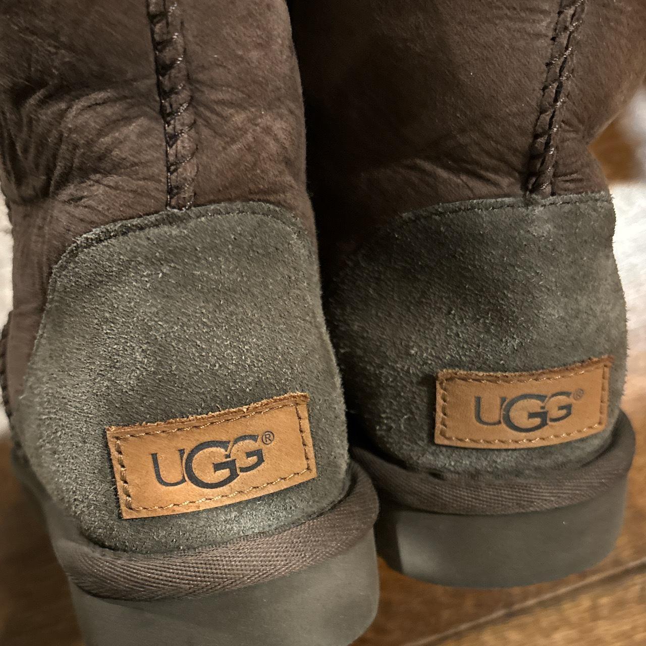 Chocolate Brown short Uggs -size US 6 -still in... - Depop