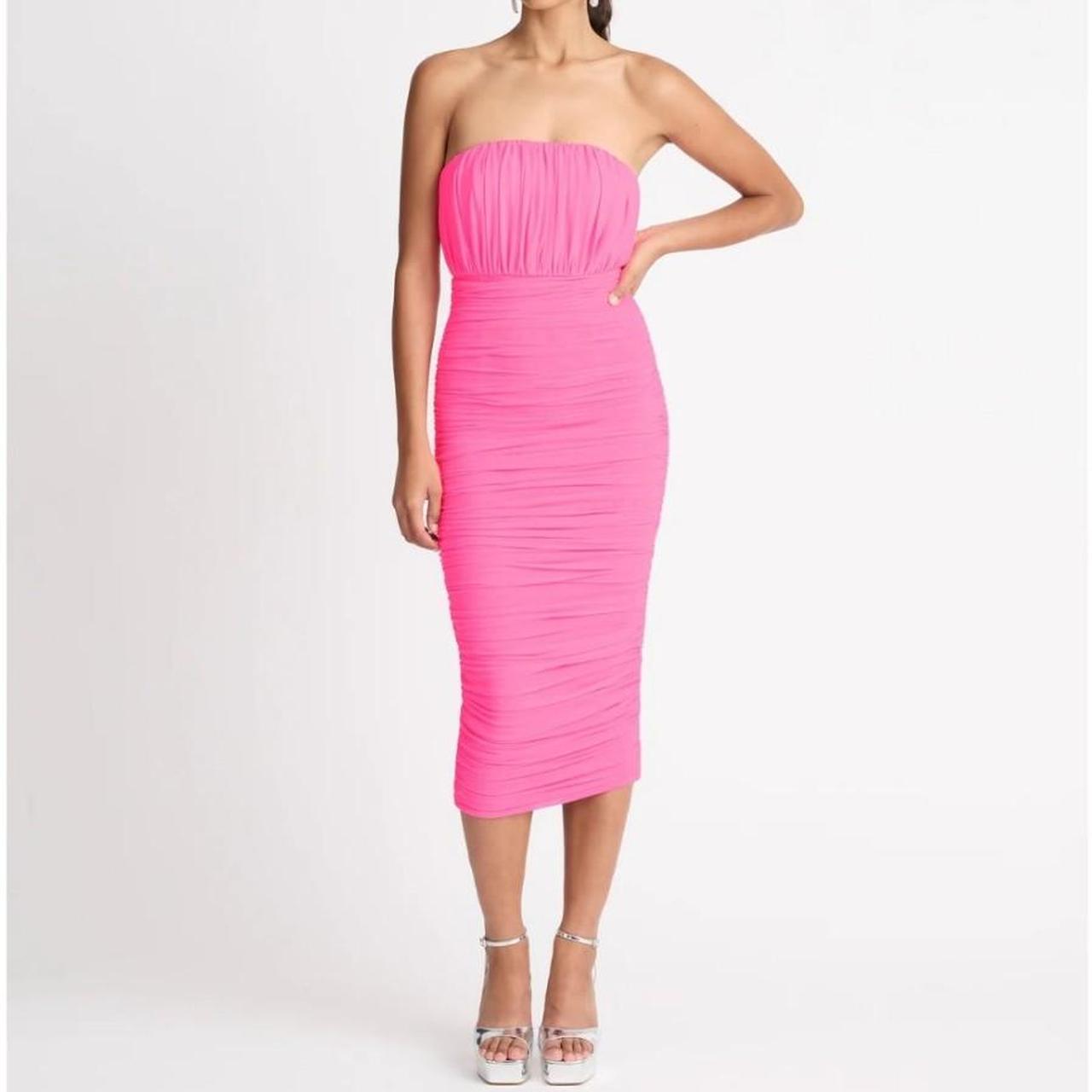 SHEIKE PINK MESH MAXI SKIRT (Top Not Included) -... | Depop