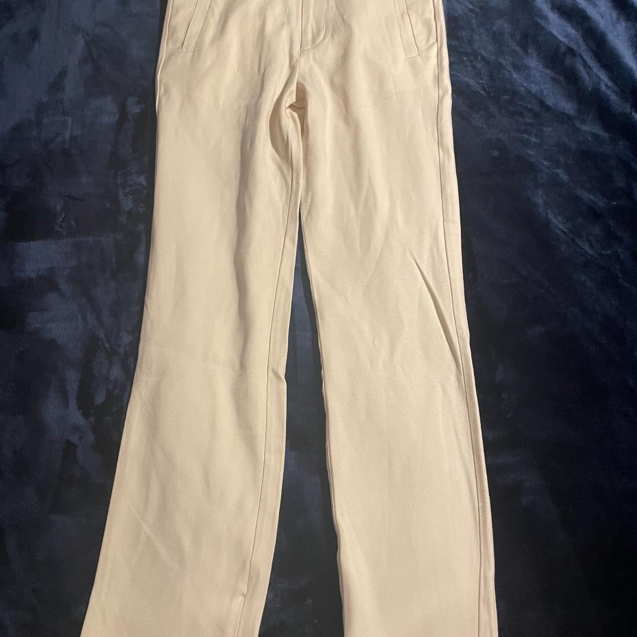 Represent White/Cream Dress Pants This is listing... - Depop