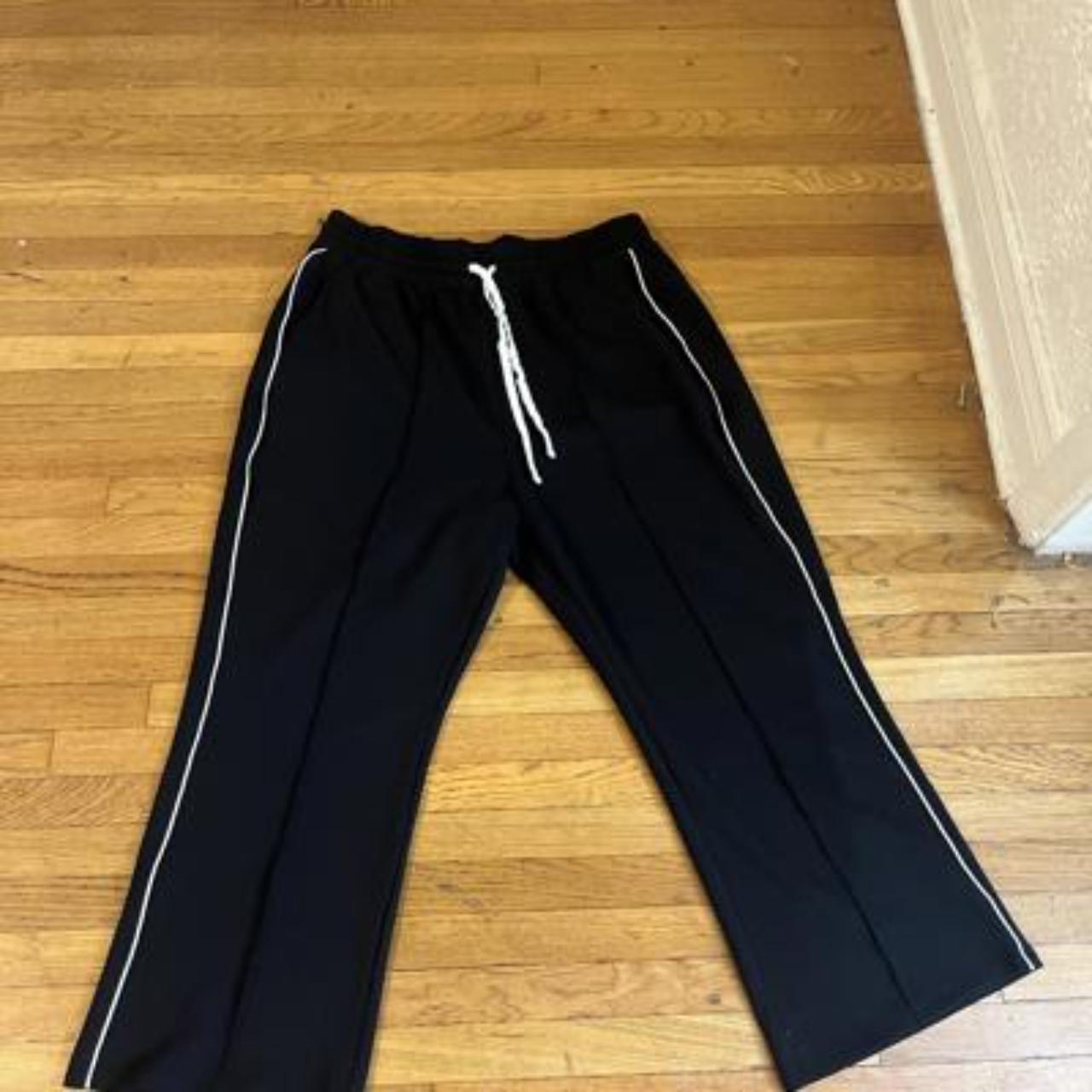 Oversized Black Overwide-leg Sweatpants 10/10 XL - Depop