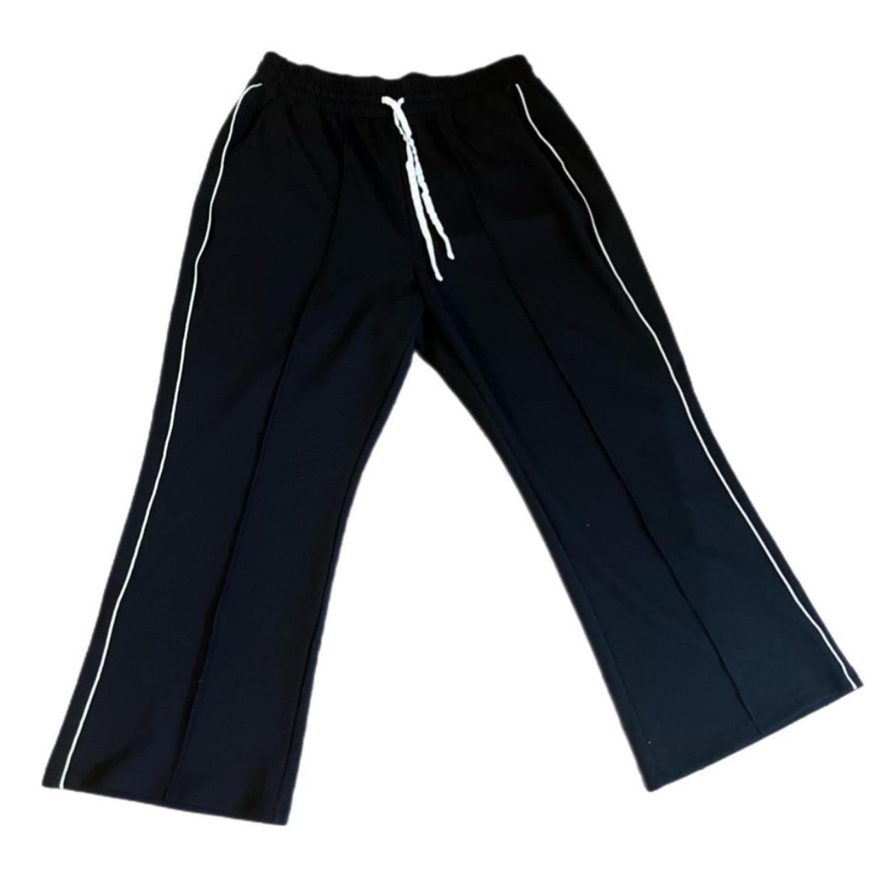 Oversized Black Overwide-leg Sweatpants 10/10 XL - Depop