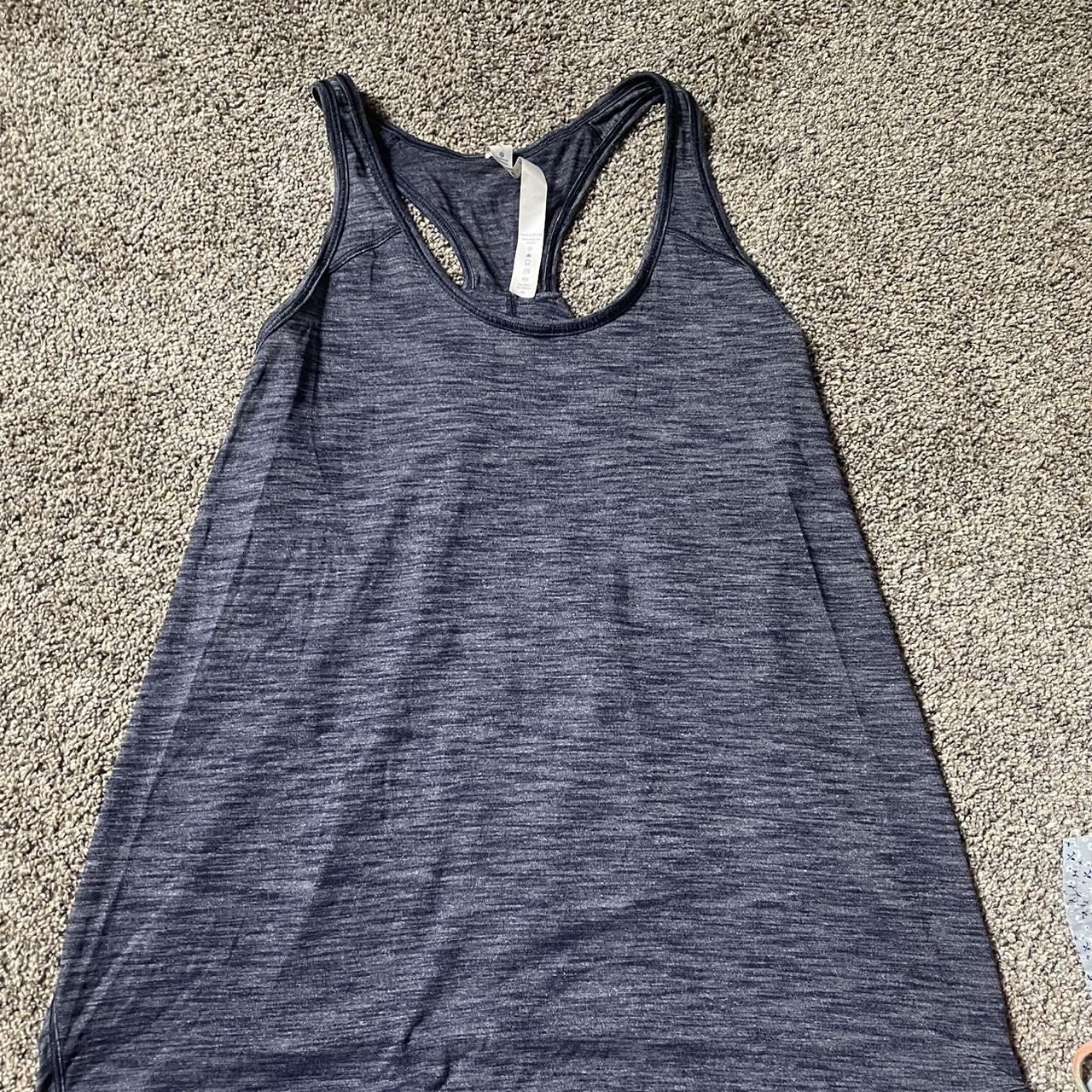 Lululemon tank top -blue -size 6. Selling because:... - Depop