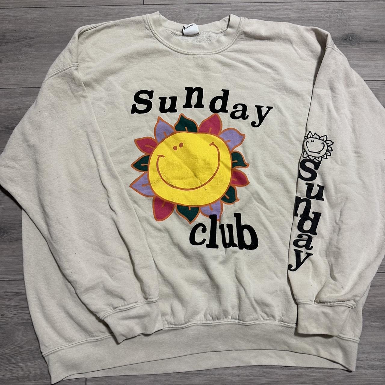 URBAN OUTFITTERS SUNDAY CLUB SWEATSHIRT oversized... - Depop