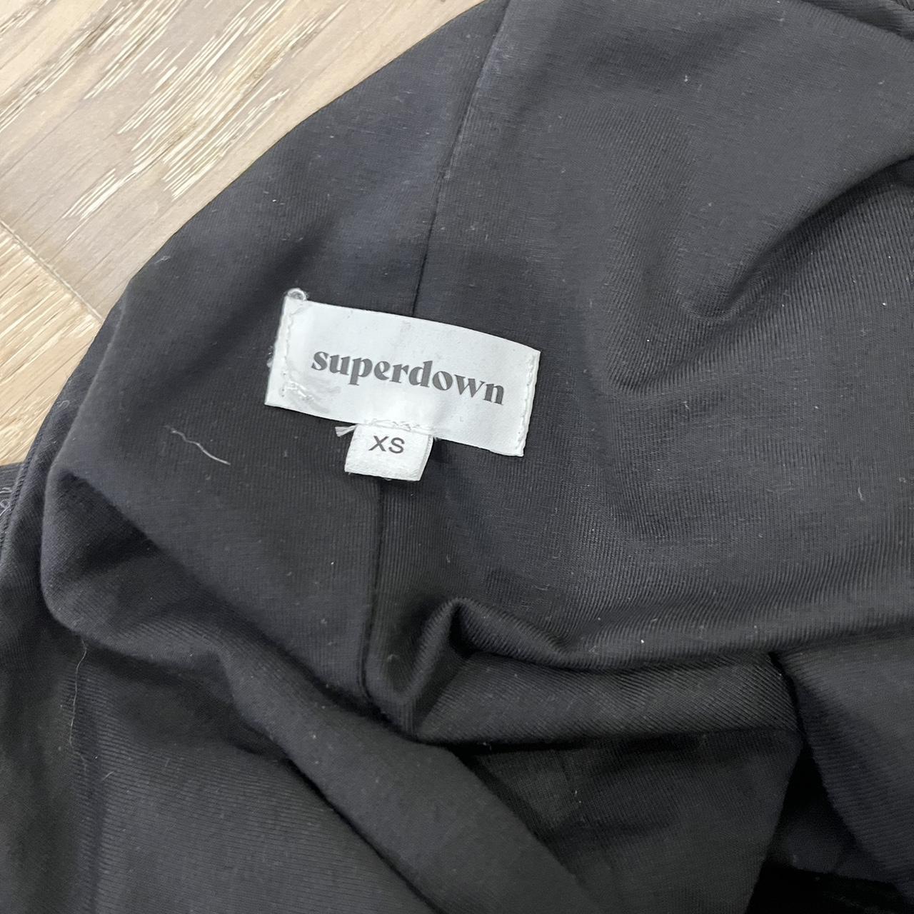 superdown one shoulder mini dress black “katie cut... - Depop