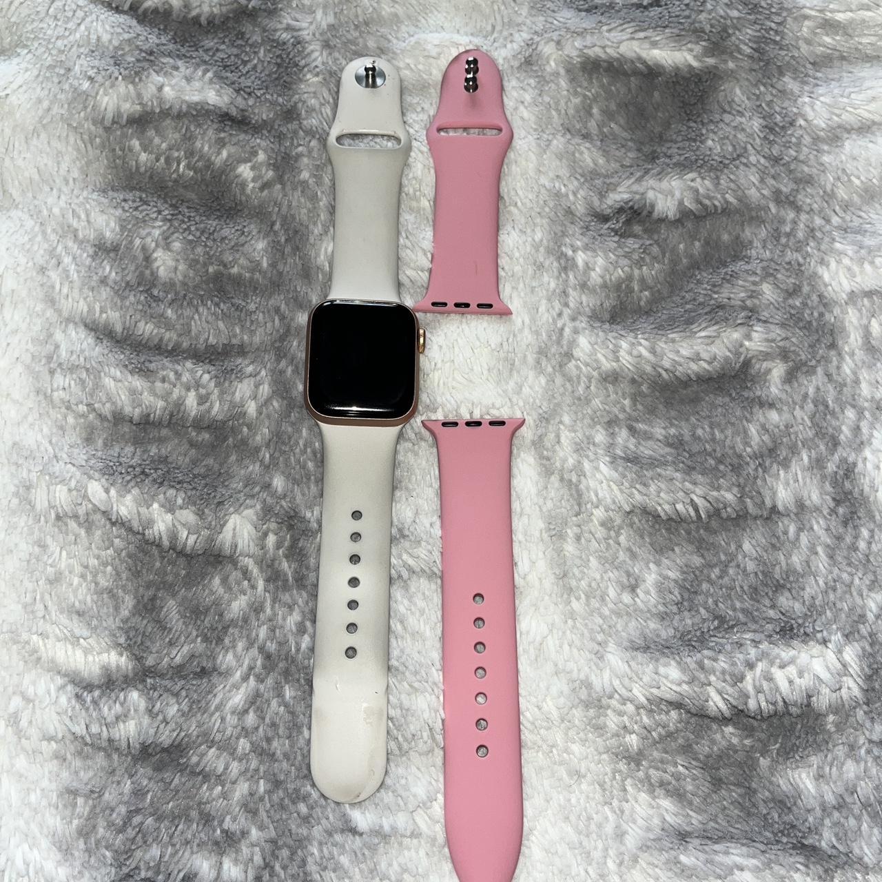 Pink Apple Watch strap, brand new straight out of... - Depop