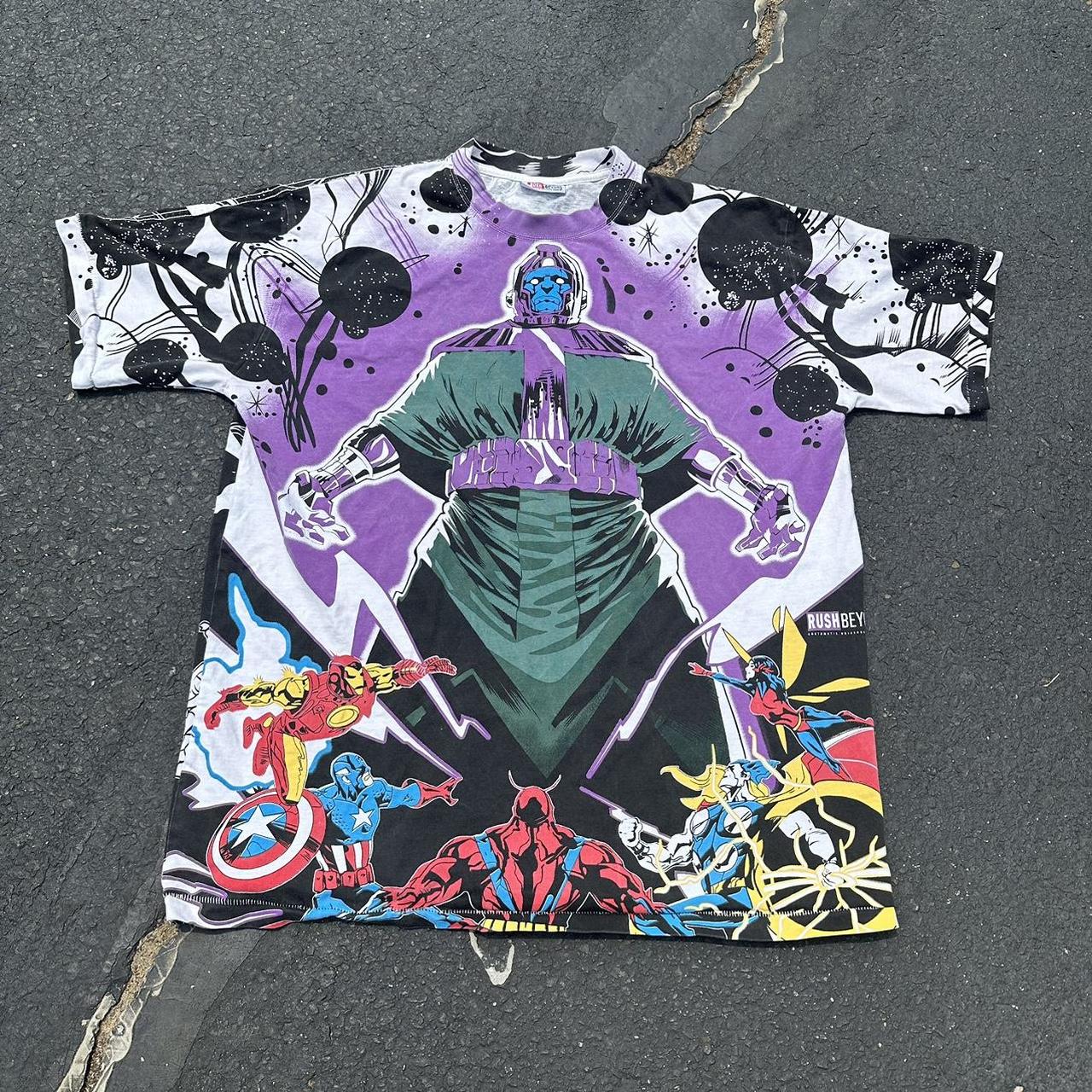 Vintage Rush X Beyond Marvel Kang The Conqueror AOP... - Depop
