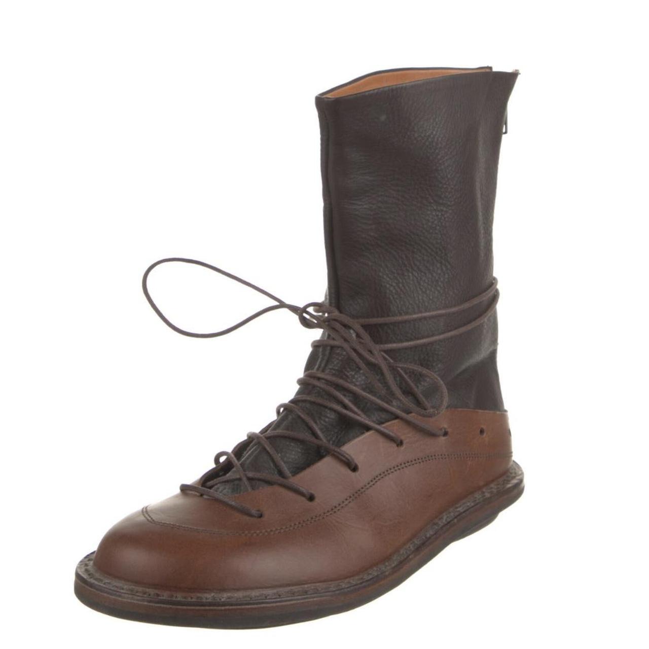 Beautiful Brown Layered Trippen Handmade Leather... - Depop