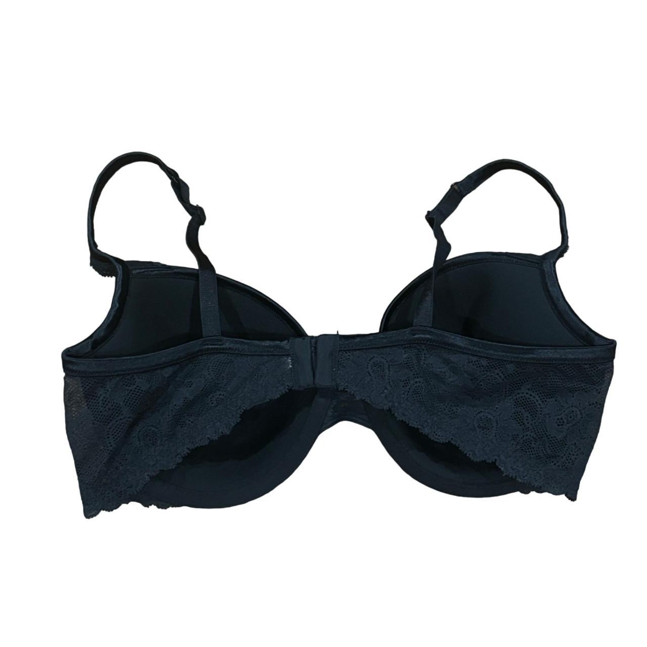 Black Lace Victoria's Secret Push-Up Bra Size 36D... - Depop