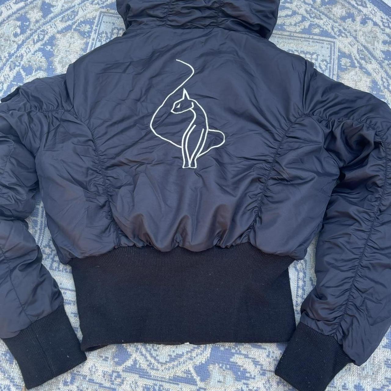 Baby Phat Hooded Puffer Jacket Size Small Black Big... - Depop