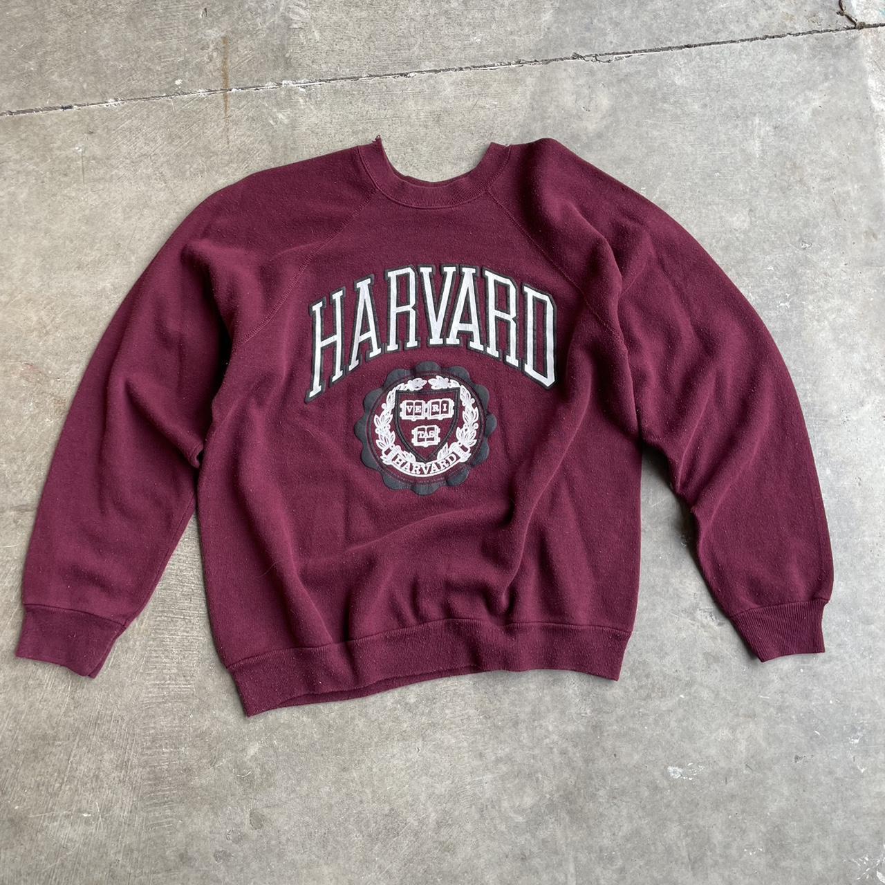 Vintage 80s Harvard University Sweatshirt Size Large... | Depop