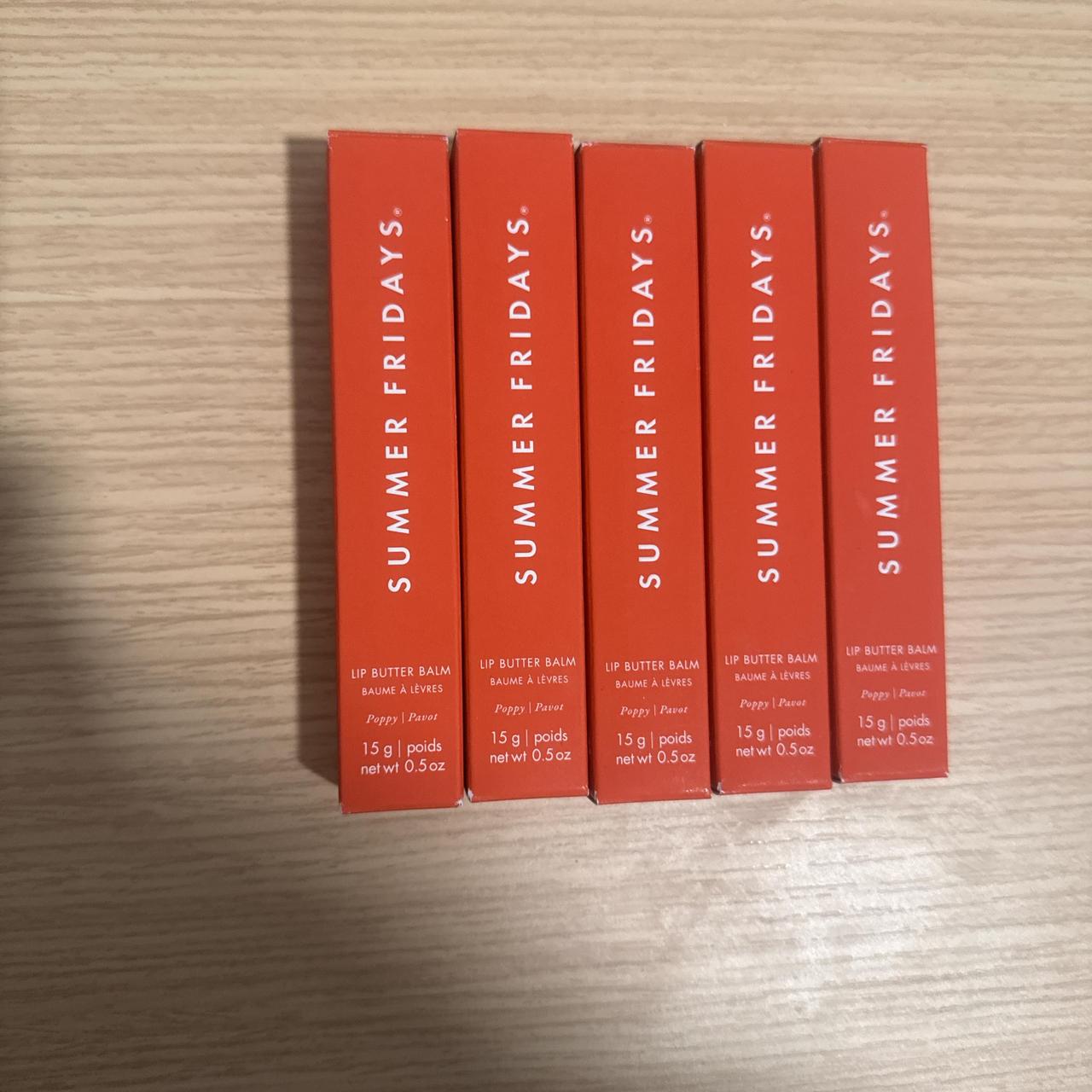 Summer Friday poppy lip butter balm. Price for each... - Depop