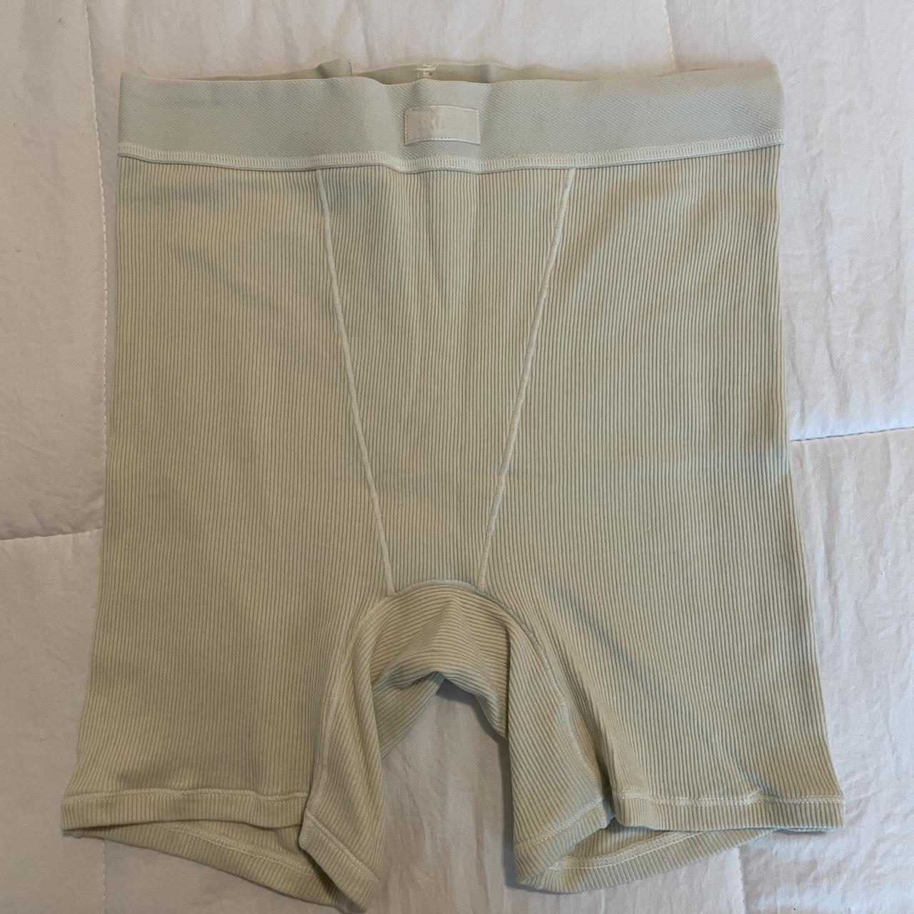 skims cream woman’s boxers cream... | Depop