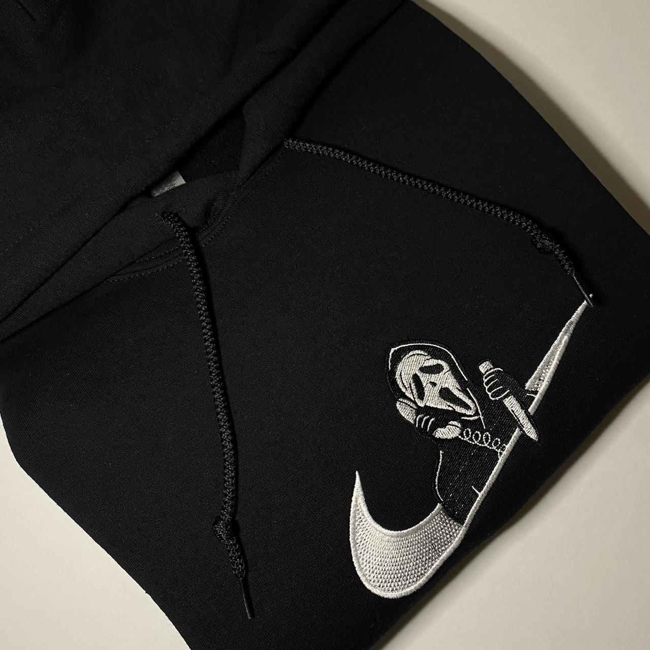 Nike Ghostface hoodie Custom embroidery Nike x... - Depop