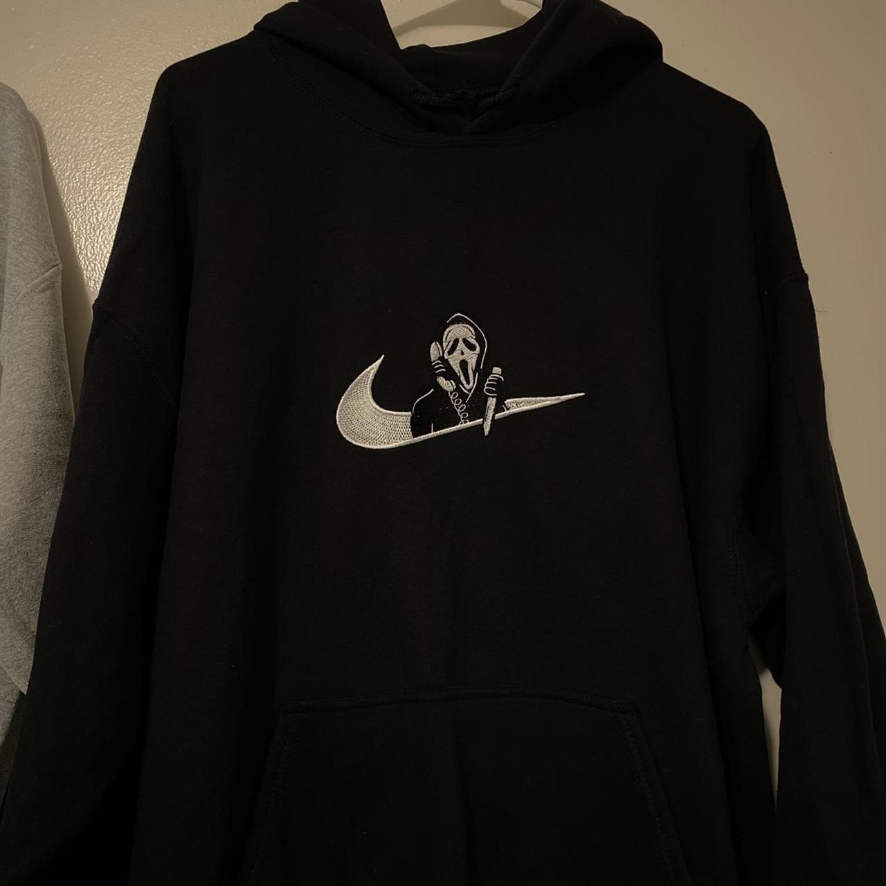 Nike Ghostface hoodie Custom embroidery Nike x... - Depop