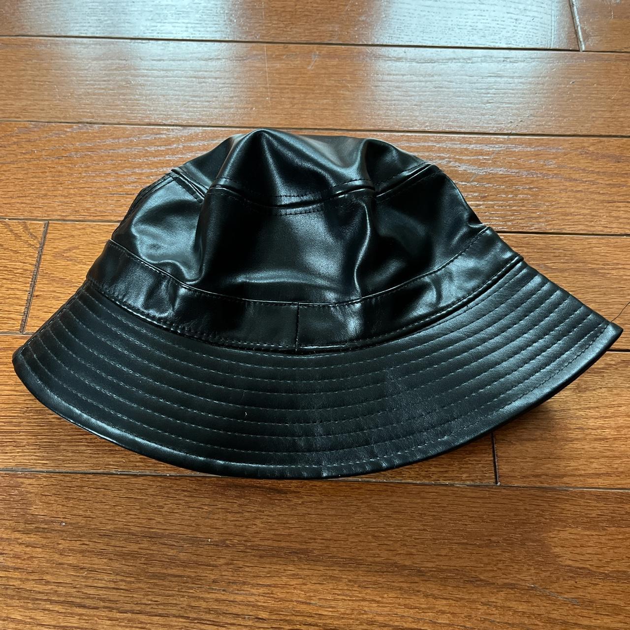 Savant Studios Faux Leather Bucket Hat. Size small/... - Depop