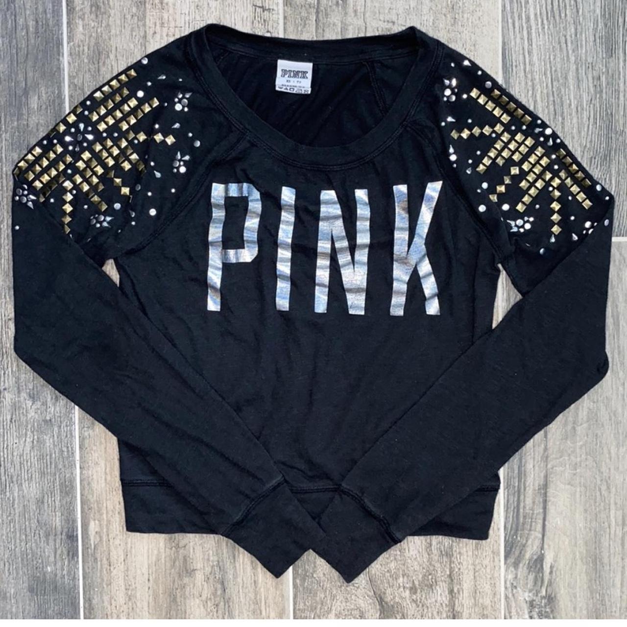 Pink Victoria Secret lightweight long sleeve top in... - Depop