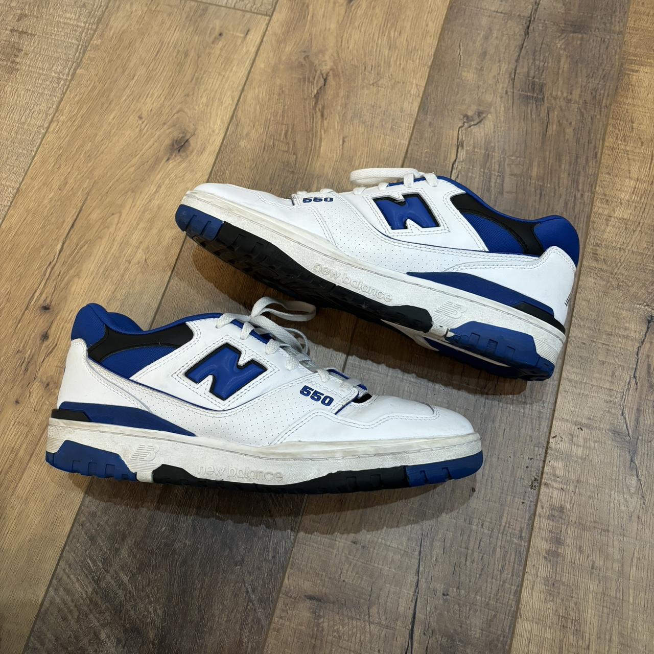 Blue New balance 550 - Good condition gently used -... - Depop