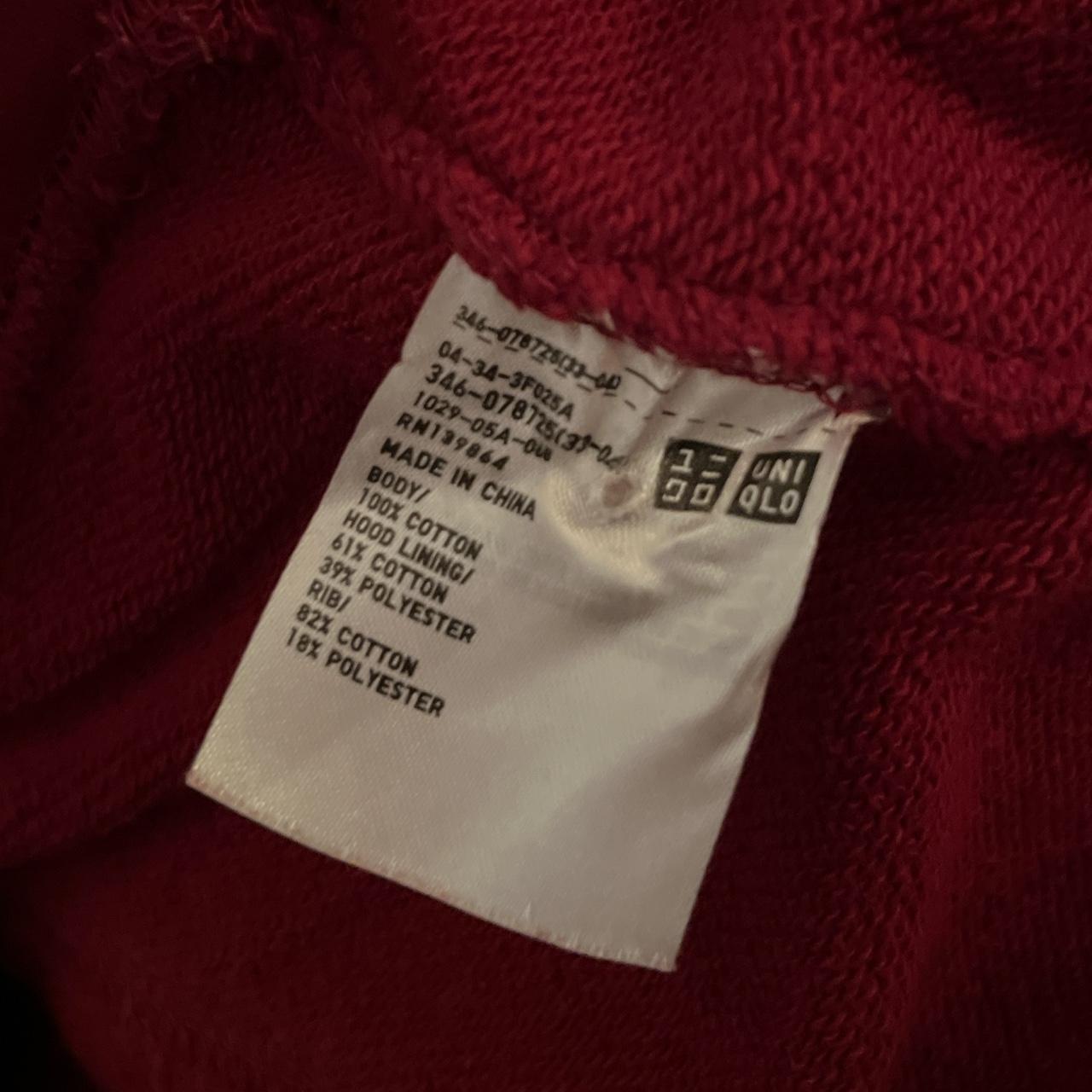 UNIQLO red hoodie 🌕Perfect condition-no... - Depop