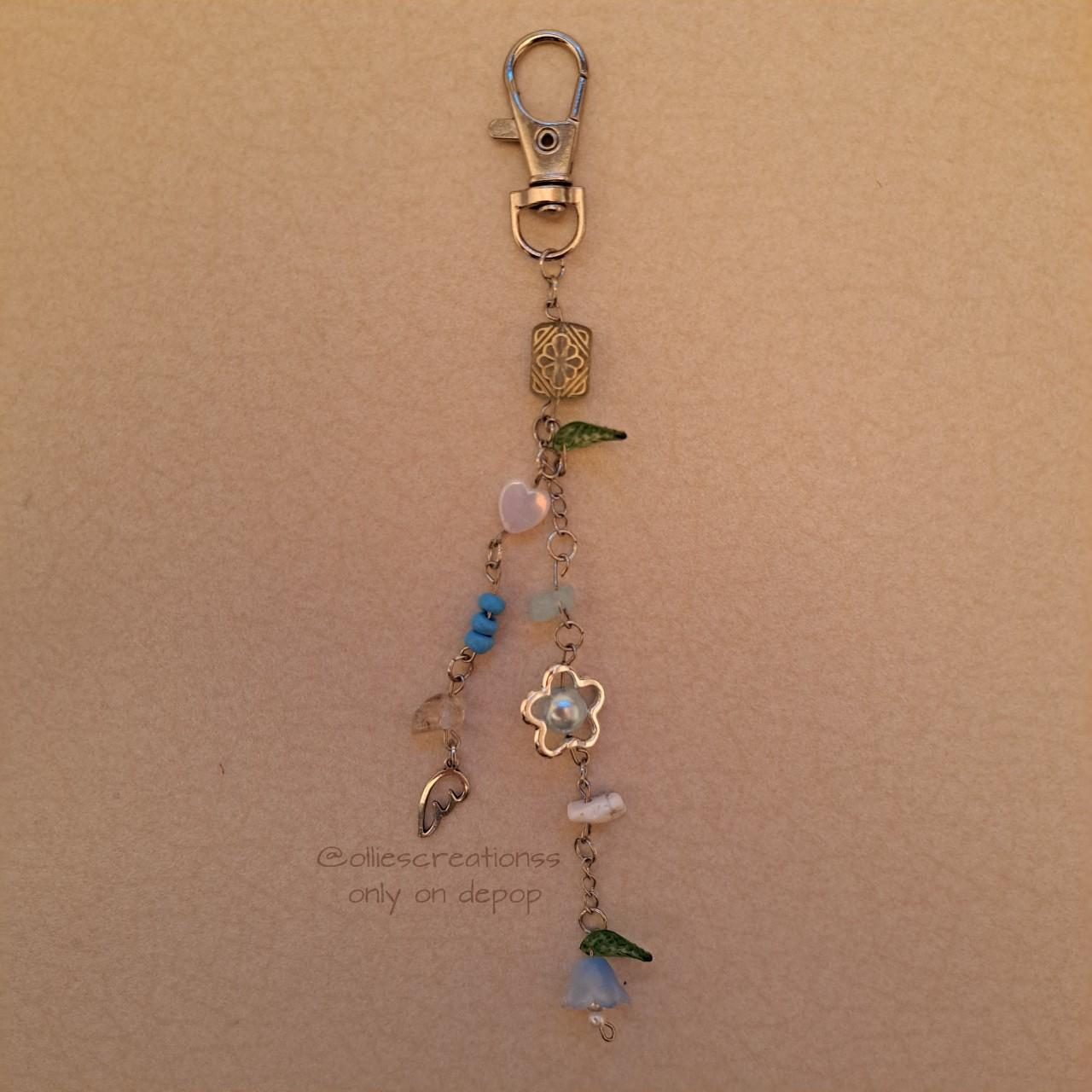 Hand Made Blue 'Bluebell' Keychain (Can be... - Depop