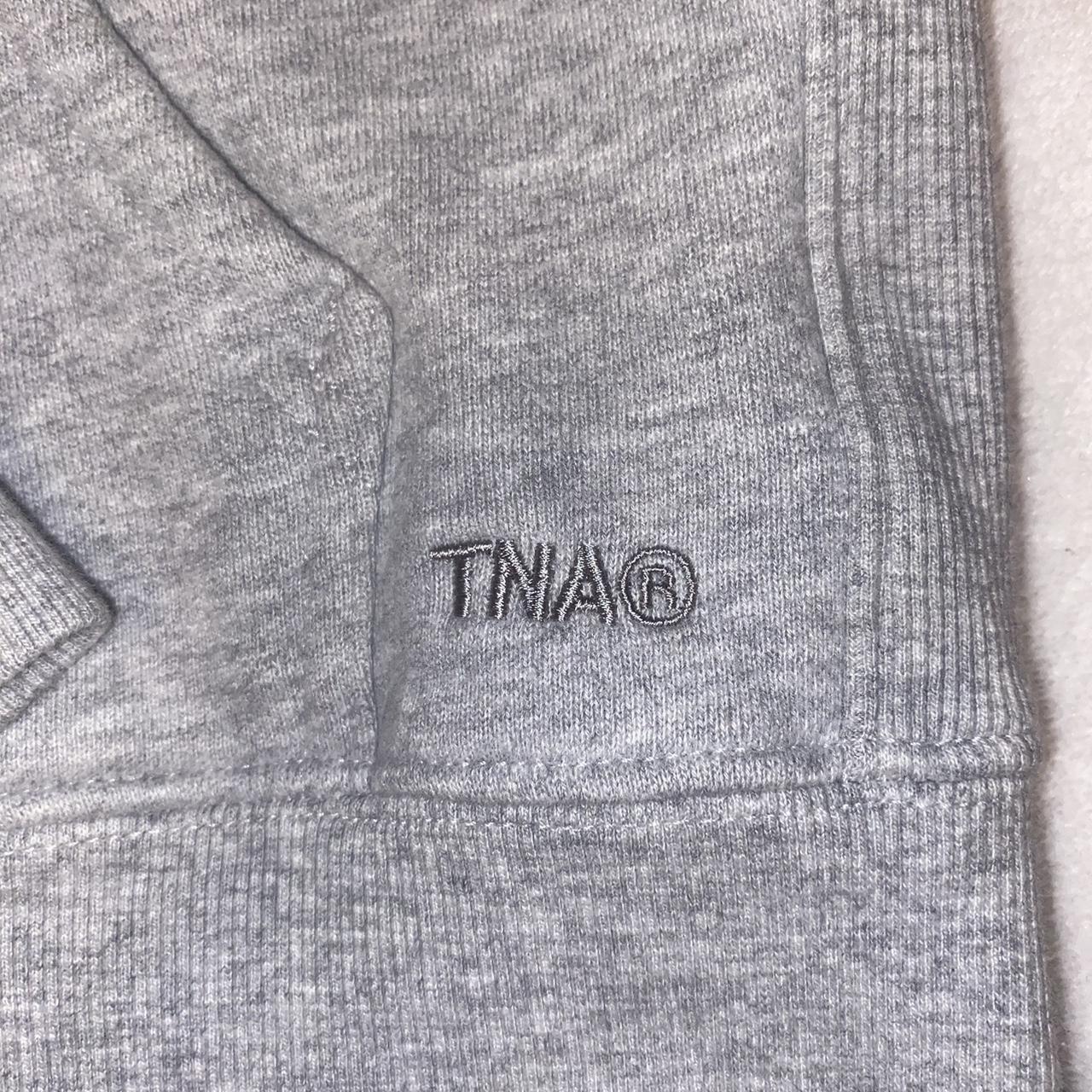 TNA grey sweater boyfriend fit- size 2xs (fits xs... | Depop