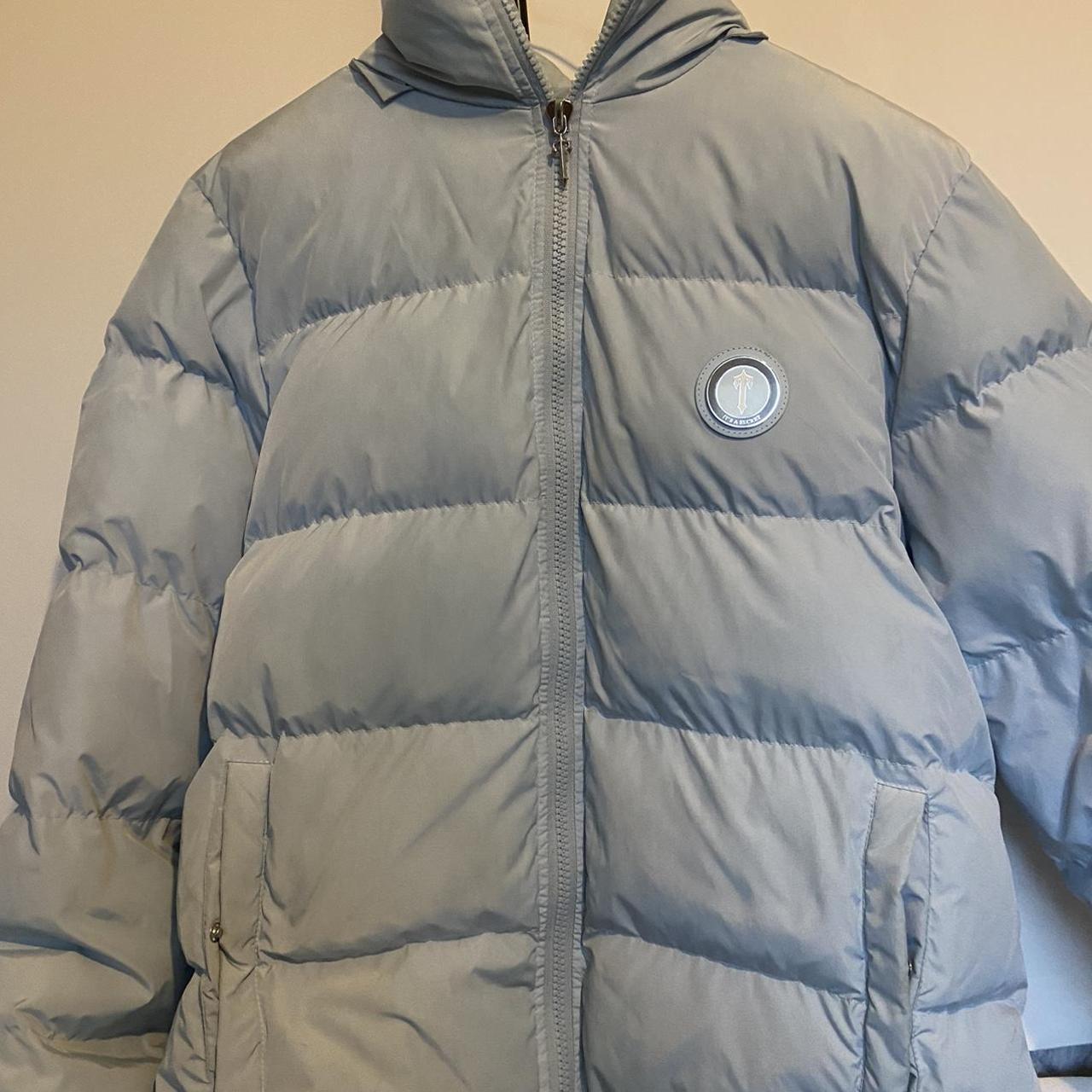 Trapstar baby blue iron gate jacket size M Send... - Depop