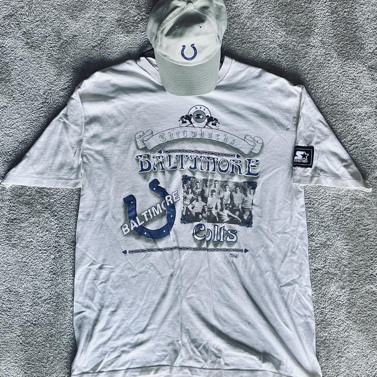 💎 👕 - Starter Baltimore Colts Tee 🧢 - Baltimore... - Depop