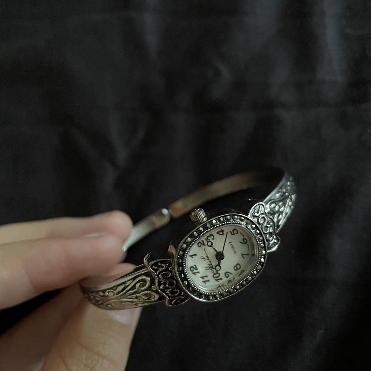 High quality, beautiful, intricate silver watch - Depop