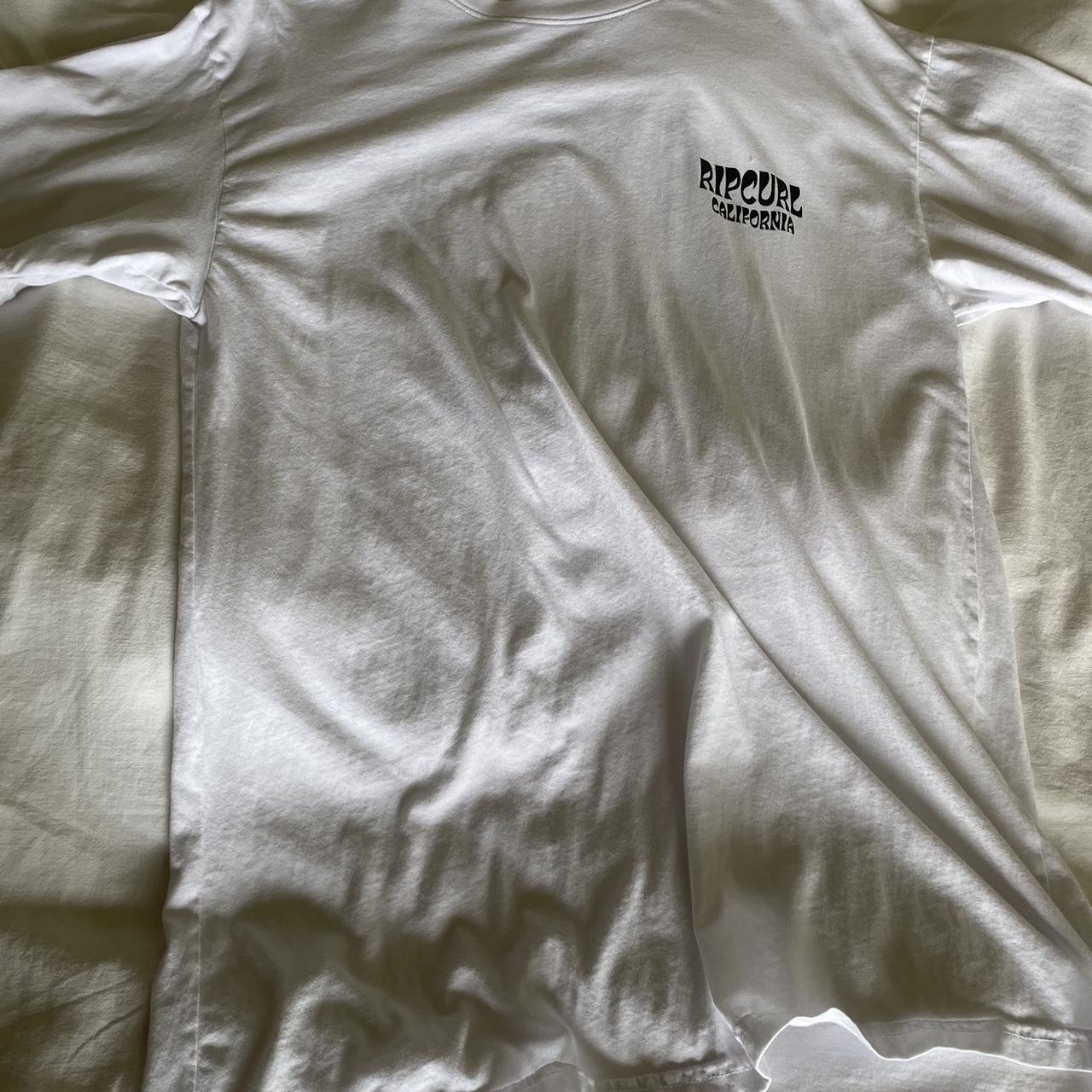 Rip Curl Men's White T-shirt | Depop