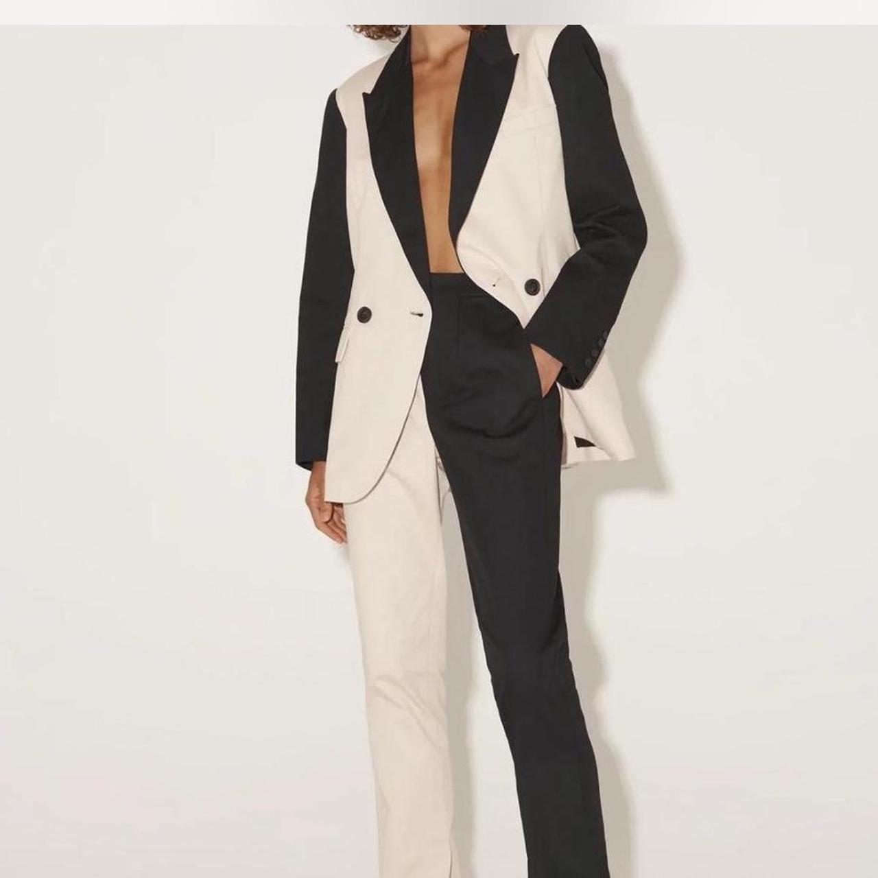 Hansel & Gretel Cory Set Black /Ecru, Blazer S,... - Depop