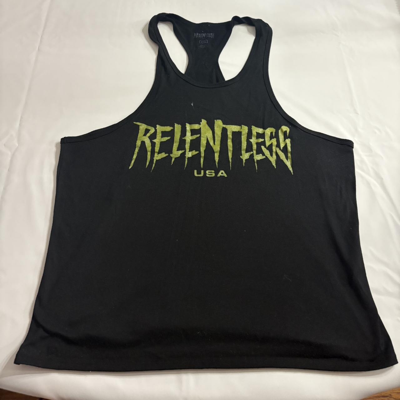 Relentless USA black and yellow stringer... | Depop