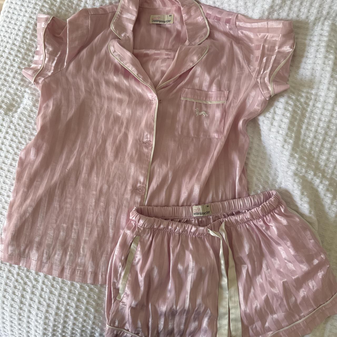 peter alexander satin pink pj set , size xs. good... | Depop