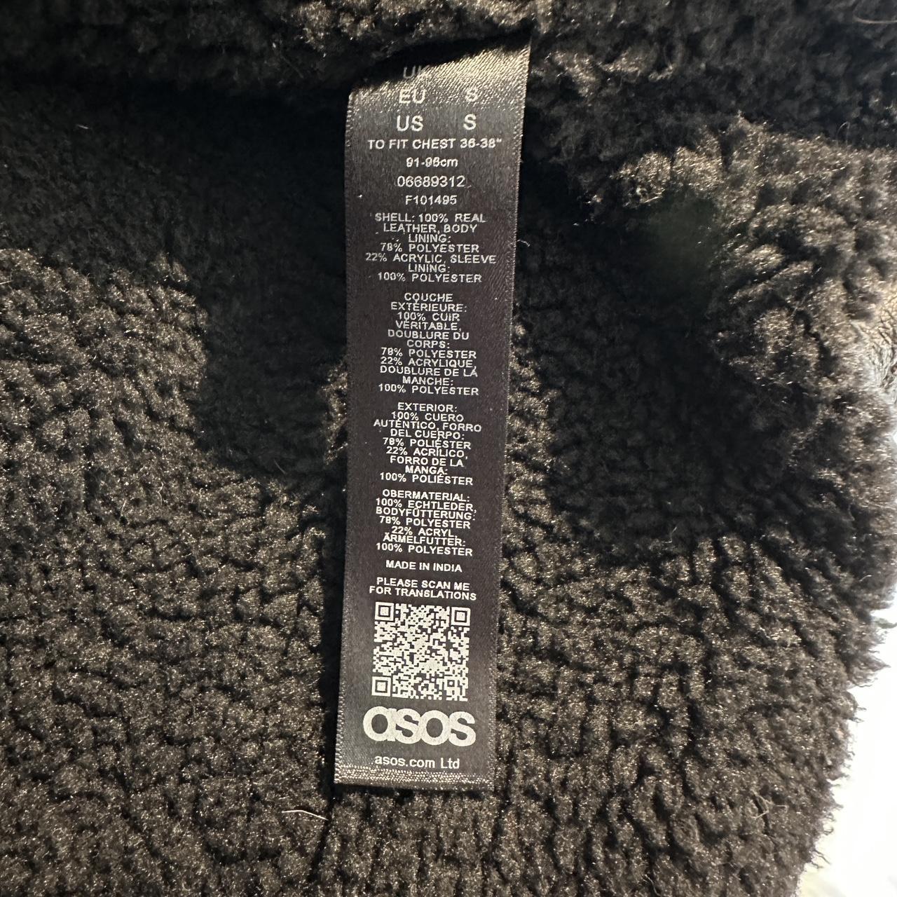 Genuine Leather Jacket with borg lining Worn... - Depop