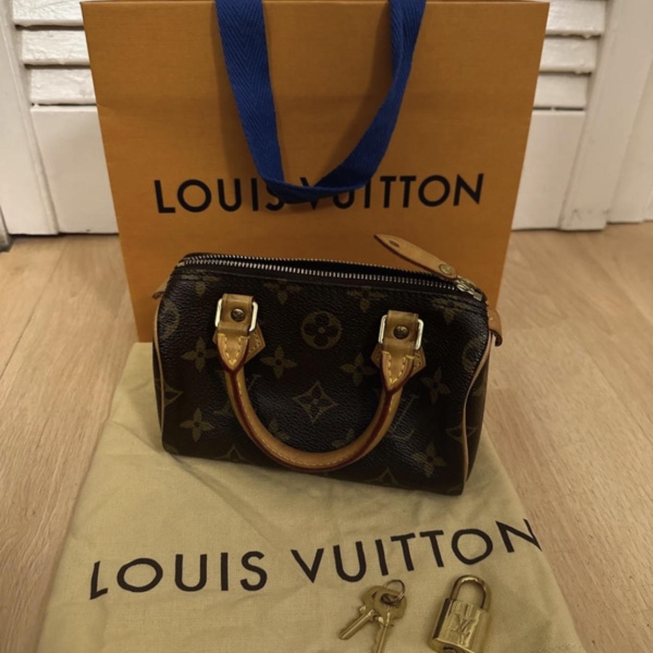 Louis Vuitton Nano Speedy Mini It has marks on the... - Depop