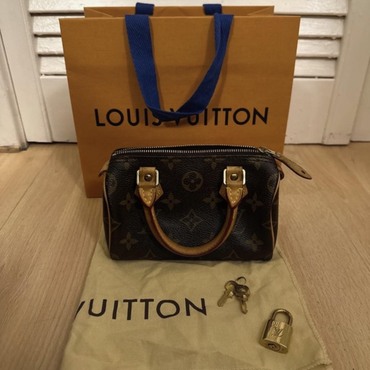 Louis Vuitton Nano Speedy Mini It has marks on the... - Depop