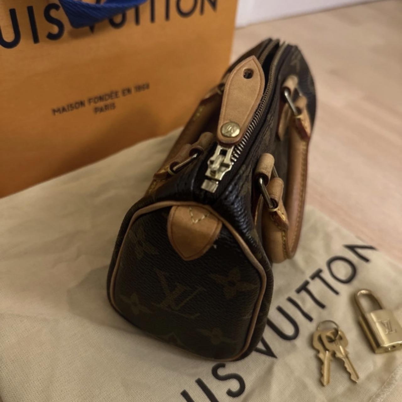 Louis Vuitton Nano Speedy Mini It has marks on the... - Depop