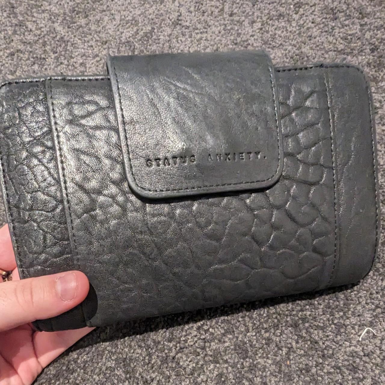 Status Anxiety Large Leather Wallet Size: Height... - Depop