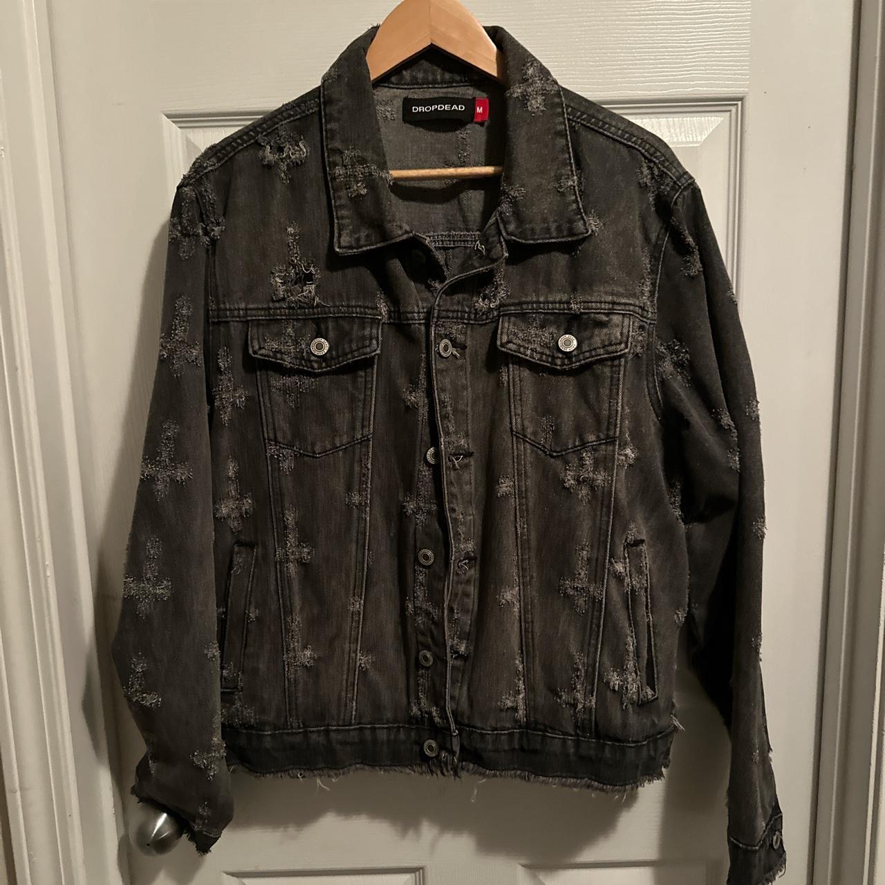 Drop Dead Holey Denim Jacket Worn a few times but... - Depop