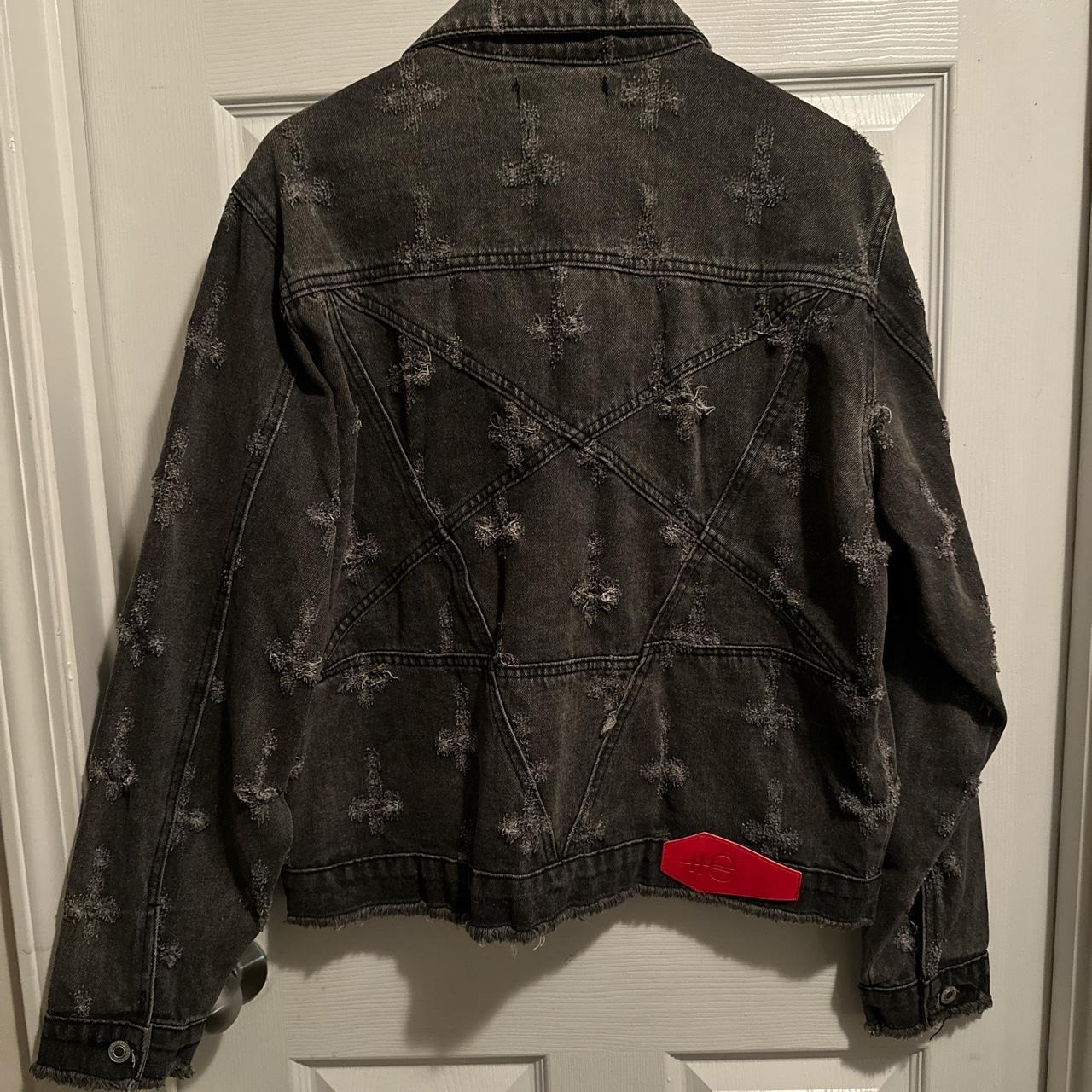 Drop Dead Holey Denim Jacket Worn a few times but... - Depop