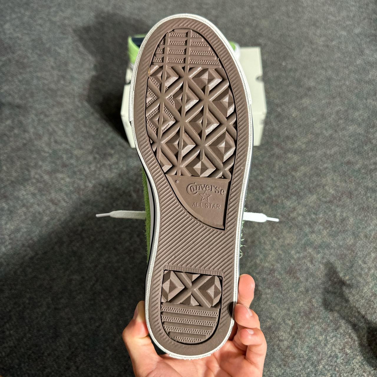 Stussy 8 ball converse lightly worn slight heel bite... - Depop